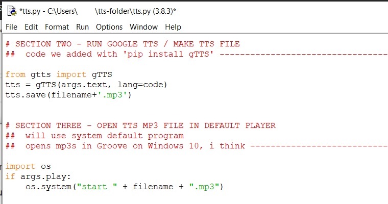 Tts File Python Script